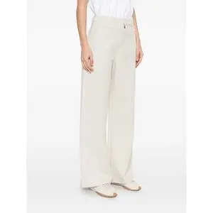 Max Mara Neutrals Trousers Straight Trousers