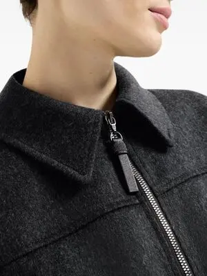 Brunello Cucinelli Zipped Wool Jacket