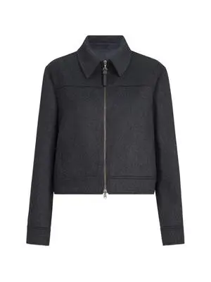 Brunello Cucinelli Zip Closure Wool Jacket - Multicolor