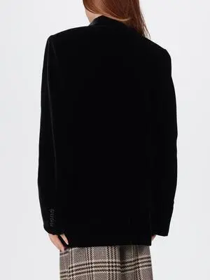 Saint Laurent Double-breasted Velvet Blazer