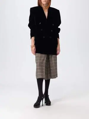 Saint Laurent Velvet Double-breasted Blazer