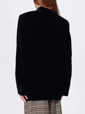 Saint Laurent Velvet Double-breasted Blazer