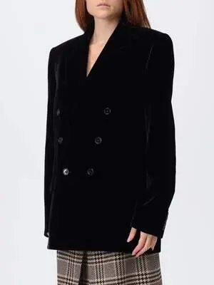 Saint Laurent Velvet Double-breasted Blazer
