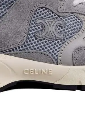 Celine Runner Sneaker In Calfskin, Suede Calfskin And Mesh