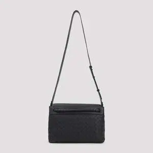 Bottega Veneta Small Andiamo Messenger Gummy - Black