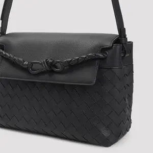 Bottega Veneta Small Andiamo Messenger Gummy - Black