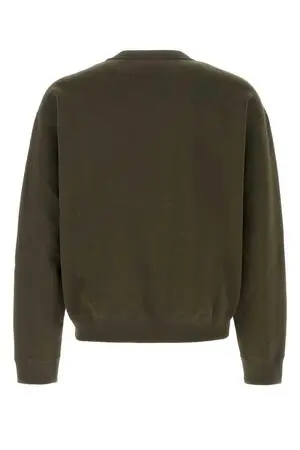 JIL SANDER Crewneck Cotton Sweatshirt - Green