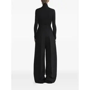 MUGLER Draped High Neck Top