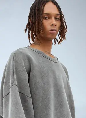 Acne Studios Logo Patch Sweatshirt - Gray