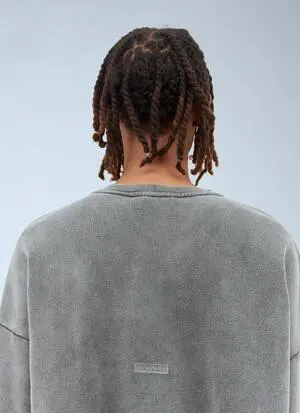Acne Studios Logo Patch Sweatshirt - Gray