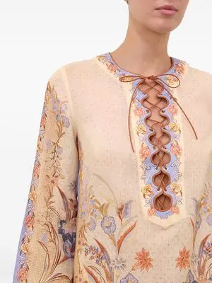 Zimmermann Indra Linen Mini Dress