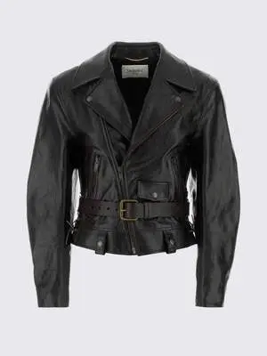 Saint Laurent Slim Fit Belted Biker Jacket