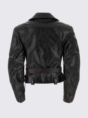 Saint Laurent Slim Fit Belted Biker Jacket