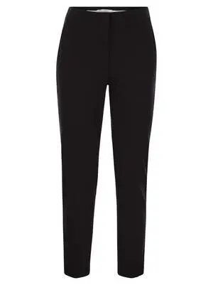 Max Mara Pegno Viscose Jersey Trousers - Black