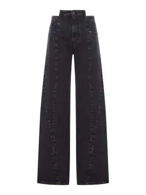 MAISON MARGIELA Asymmetric 5-pocket Denim Jeans - Black