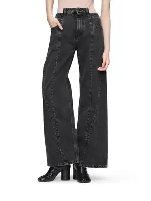 MAISON MARGIELA Asymmetric 5-pocket Denim Jeans - Black