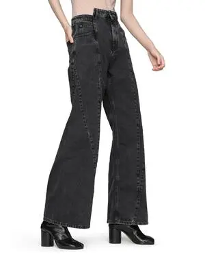 MAISON MARGIELA Asymmetric 5-pocket Denim Jeans - Black