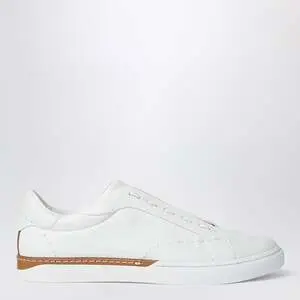 Fendi City Low-top Sneakers In Leather - White