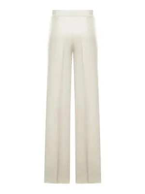 Max Mara Badesse Tailored Linen Trousers - Cream