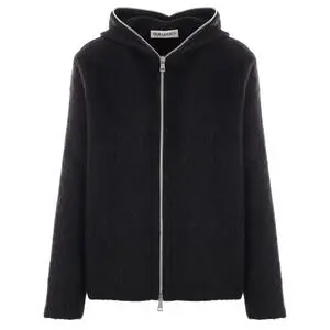 Our Legacy Hairy Texture Zip Up - Black