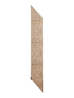 Giorgio Armani Silk Scarf With Print - Brown
