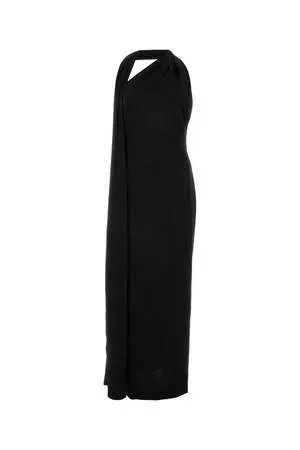Loewe Satin Long Dress - Black