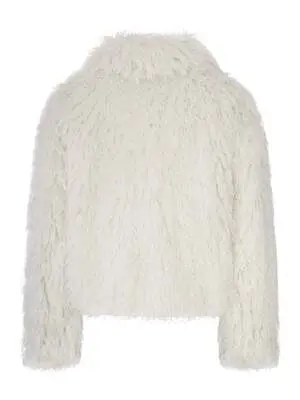 Tagliatore Curly Sheepskin Jacket - Cream