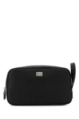 Dolce & Gabbana Leather Beauty Case - Black
