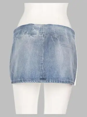 Alexander Wang Regenerated Cotton Denim Miniskirt - Blue