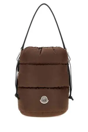 Moncler Nylon Caradoc Bucket Bag - Brown