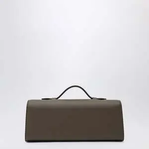 Savette Slim Symmetry Pouch In Calf Leather - Brown