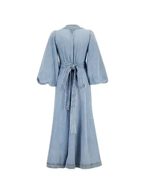 Zimmermann Indra Denim Midi Dress