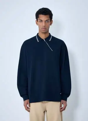 Miu Miu Half-zip Polo Shirt - Blue