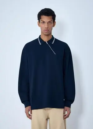 Miu Miu Half-zip Polo Shirt - Blue
