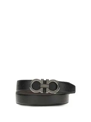 FERRAGAMO Leather Belt - Black