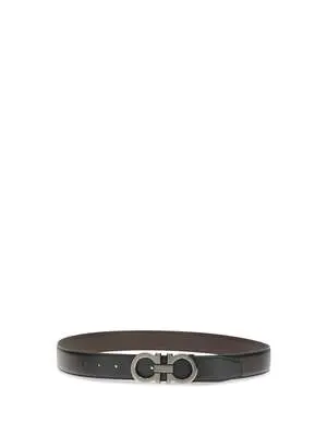 FERRAGAMO Leather Belt - Black
