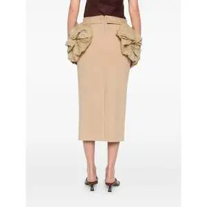 Max Mara Neutrals Skirts Fitted Skirts
