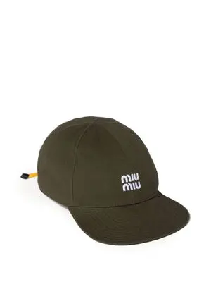 Miu Miu Logo Cotton Baseball Cap - Multicolor