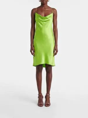 Saint Laurent Silk Mini Dress - Green