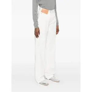 JW Anderson Denim Wide-leg Jeans - White