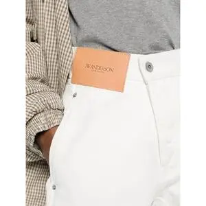 JW Anderson Denim Wide-leg Jeans - White