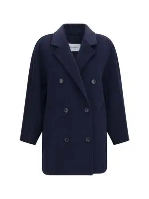 Max Mara Rebus Double-breasted Jacket - Blue
