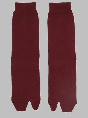 MAISON MARGIELA Ribbed Tabi Socks By - Multicolor
