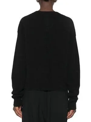Rick Owens V-neck Sweater - Black