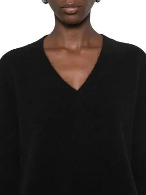 Rick Owens V-neck Sweater - Black
