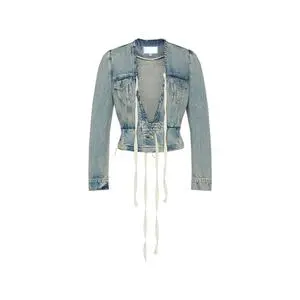 MAISON MARGIELA Maison Margiela Blue Jackets - Denim Jackets Women Blue
