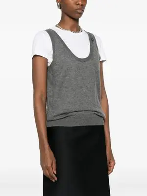 Prada Cashmere Vest - Gray