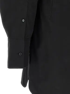 Jacquemus Cotton Poplin Shirt Dress - Black