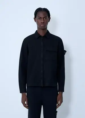Stone Island Logo Patch Shirt - Black