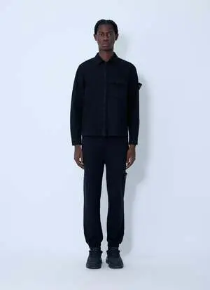 Stone Island Logo Patch Shirt - Black